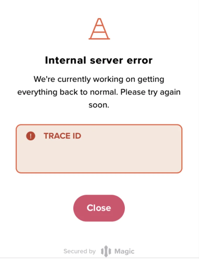 Trace ID error – HashPack